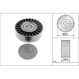 INA Umlenk-/F&uuml;hrungsrolle, Keilrippenriemen 532 0169 10 &Oslash;90mm 90mm f&uuml;r SKODA VW SEAT AUDI 074145278B 037145278A