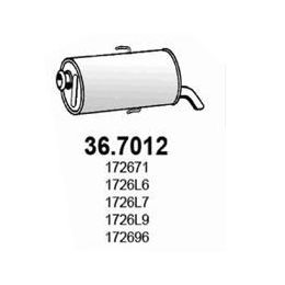 Asso Endschalld&auml;mpfer 36.7012 f&uuml;r PEUGEOT TALBOT CITRO&Euml;N 1730Y3 1726E4 1730J2