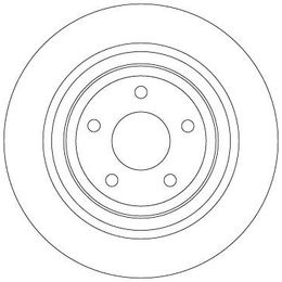TRW Bremsscheibe DF6872 hinten rechts links voll 302mm f&uuml;r FORD G1FY-2A315-AA 2210993 1936154