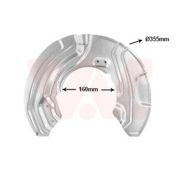 Van Wezel Spritzblech, Bremsscheibe 0667371 Vorderachse links f&uuml;r BMW
