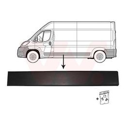 Van Wezel Zier-/Schutzleiste, Seitenwand 0982407 links mit Zubeh&ouml;r Dunkelgrau f&uuml;r CITRO&Euml;N/PEUGEOT 8546T8 735422921