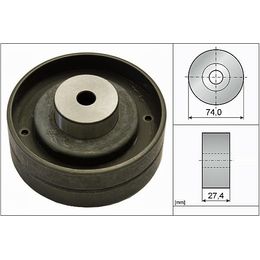 INA Umlenk-/F&uuml;hrungsrolle, Zahnriemen 532 0051 10 &Oslash;74mm 74mm f&uuml;r SKODA VW SEAT AUDI VOLVO 069109243B 1257120 12571204