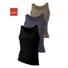 H.I.S. H.I.S Herren Tanktop "Feinripp", Gr. 7, gr&uuml;n, Feinripp, Obermaterial: 100% Baumwolle, unifarben, Basic, Tops, aus weicher Baumwollqualit&auml;t