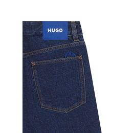 HUGO BLUE Damen Mom-Jeans "Noe"navy 410, Gr. 25, Jeans, Obermaterial: 99% Baumwolle, 1% Elasthan, Jeans, Straight Fit Jeans mit hoher Leibh&ouml;he