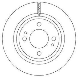 TRW Bremsscheibe DF6908 vorne rechts links bel&uuml;ftet 251mm f&uuml;r MITSUBISHI 4615A129