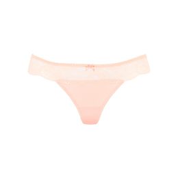 Lascana Damen String, Gr. 32, orange, Obermaterial: 92% Polyamid, 8% Elasthan (LYCRA). Spitze: 90% Polyamid, 10% Elasthan, unifarben, Unterhosen, mit