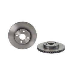 Brembo Bremsscheibe COATED DISC LINE 09.A707.11 vorne rechts links bel&uuml;ftet 255mm f&uuml;r TOYOTA PERODUA (FAW) (GAC) 435120D130 435120D220 435120D230