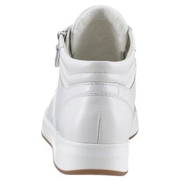 Ara Damen Schn&uuml;rboots "ROM", Gr. 5, wei&szlig;, Glattleder, Schuhe, Keilabsatz, High Top-Sneaker, Freizeitschuh in Schuhweite G = weit