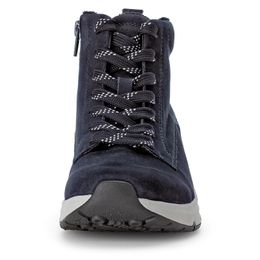 ROLLINGSOFT Damen Schn&uuml;rboots, Gr. 37, blau, Nubukleder, Schuhe, Keilabsatz, Freitzeitschuh, High-Top-Sneaker, Label an der Ferse