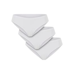 Urban Classics Damen Panty "Urban Classics Ladies Bonded Tanga 3- Pack", Gr. Swei&szlig;, 90% Nylon, 10% Elasthan, unifarben, Unterhosen