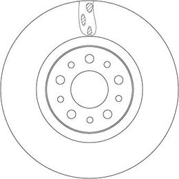 TRW Bremsscheibe df6933 281mm 26mm f&uuml;r FIAT