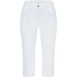 MAC Damen Caprijeans "Dream-Sum", wei&szlig;, Gr. 46, Denim/Jeans, Obermaterial: 75% Baumwolle, 12% Modal, 9% Polyester, 4% Elasthan, Jeans, Bequemer Sitz