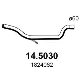 Asso Abgasrohr 14.5030 Mitte f&uuml;r FORD 1695842 1824062