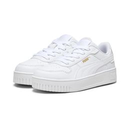 Puma M&auml;dchen Sneaker "Carina Street Sneakers M&auml;dchen", Gr. 27,5, wei&szlig;, Obermaterial: Synthetik, Leder. Futter: Textil. Innensohle: Textil. Laufsohle: