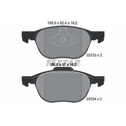 TEXTAR Bremsbelagsatz, Scheibenbremse 2372301 vorne rechts links f&uuml;r MITSUBISHI FORD AUSTRALIA ASIA & OCEANIA MAZDA (CHANGAN) VOLVO NISSAN CN152K021C