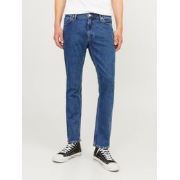 Jack & Jones JACK & JONES Herren Regular-fit-Jeans "JJICLARK JJEVAN AM 795 NOOS", blau, Gr. 31, Abriebeffekte, Denim/Jeans, Obermaterial: 69% Baumwolle, 30%