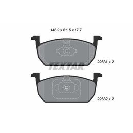 TEXTAR Bremsbelagsatz, Scheibenbremse 2263101 vorne rechts links f&uuml;r SKODA VW (SVW) SEAT AUDI 2Q0698151AA 2Q0698151Q 2Q0698151B