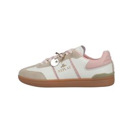 Replay Damen Sneaker "Replay Sneaker Leder", Gr. 36, rosa, Leder, Schuhe