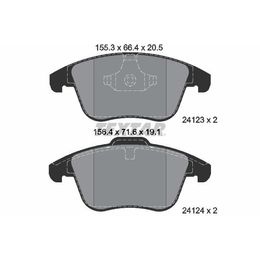 TEXTAR Bremsbelagsatz, Scheibenbremse 2412301 vorne rechts links f&uuml;r LAND ROVER FORD (CHANGAN) VOLVO MG (SAIC) 6G9Z2001B BG912K021AA 30793540