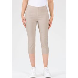 Stehmann Damen Caprihose "Ina", wei&szlig;, Gr. 40, unifarben, Web, Obermaterial: 72% Viskose, 25% Polyamid, 3% Elasthan, Hosen, Sommerhose in Gr&ouml;&szlig;en 32