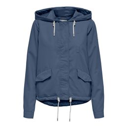 Only Damen Parka "ONLSKYLAR HOOD SPRING JACKET CC OTW"vintage indigo, Gr. XS, unifarben, Web, Obermaterial: 92% Polyester, 8% Nylon, Jacken, mit