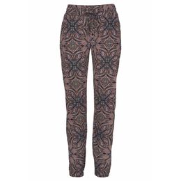 Lascana Damen Jerseyhose "aus bequemer und leichter Viskose", bunt, Gr. 46, bedruckt, Jersey, Obermaterial: 100% Viskose, Hosen, Alloverdruck,