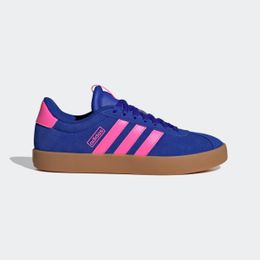Damen Sneaker "VL COURT 3.0", adidas Sportswear, Gr. 38lucid blau, lucid pink, gum10, Leder, Synthetik, Schuhe, inspiriert vom Design des adidas samba