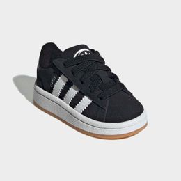 Kinder Sneaker "CAMPUS 00S COMFORT CLOSURE ELASTIC LACE", adidas originals, Gr. 21, schwarz, Leder, Synthetik, Schuhe, f&uuml;r Babys und Kleinkinder aus