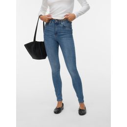 V&eacute;ro Moda VERO MODA Damen High-waist-Jeans "VMSOPHIA HR SKINNY J GU3112", blau, Basic, Gr. XL, Denim/Jeans, Obermaterial: 64% Baumwolle, 31% Polyester, 3%