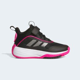 M&auml;dchen Basketballschuh "OWNTHEGAME 3.0", adidas Performance, Gr. 28core schwarz, iron metallic, shock pink, Synthetik, Textil, Schuhe, f&uuml;r Kinder &