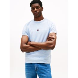 Tommy Hilfiger Herren T-Shirt "TOMMY LOGO", blau, Gr. XL, Jersey, Obermaterial: 100% Baumwolle, Shirts, aus reiner Baumwolle