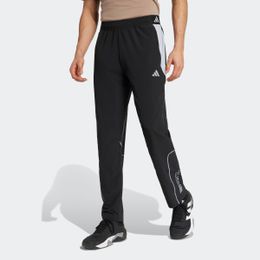 Herren Sporthose "UNG", silber, Gr. XXXL, adidas Performance, Obermaterial: 87% Polyester, 13% Elasthan, Hosen, mit Rei&szlig;verschlusstaschen, schnell