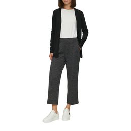 s.Oliver Damen Strickjacke, schwarz, Gr. 42, unifarben, Feinstrick, Obermaterial: 50% Baumwolle, 50% Viskose, Strickjacken, Feinstrick ohne Verschluss