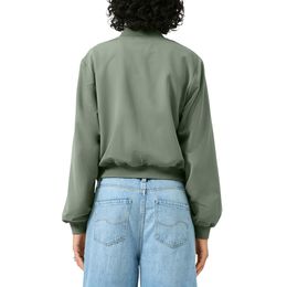 QS Damen Bomberjackelight olive, Gr. L, unifarben, Web, Obermaterial: 80% Polyester, 16% Viskose, 4% Elasthan, Jacken