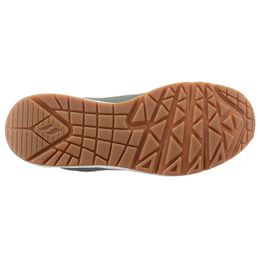 Skechers Herren Sneaker "Uno - Stand on Air", Gr. 43, gr&uuml;n, Lederimitat, Schuhe, Freizeitschuh, Halbschuh, Schn&uuml;rschuh mit Air-Cooled Memory Foam