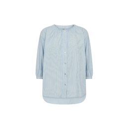 soyaconcept Damen Blusentop "Soya Concept Shirt SC-CASSY 3", blau, Gr. 1, Obermaterial: 53% Polyester, 47% Baumwolle, Blusen