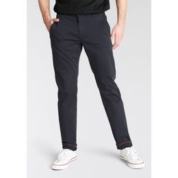 MAC Herren Chinohose "Driver", blau, Gr. 35, unifarben, Web, Obermaterial: 89% Baumwolle, 8% Polyester, 3% Elasthan, Hosen, mit Stretch