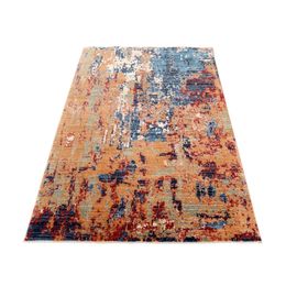 Teppich, B:200cm H:8mm L:290cm, orange, Gallery M BRANDED BY MUSTERRING, Kunstfaser, Wohnzimmer, Teppiche, "Corso", Kurzflor, Vintage, Wohnzimmer