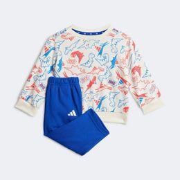 M&auml;dchen Trainingsanzug "SEASONAL ESSENTIALS ADIRAPTOR FRENCH TERRY JOGGER-SET KINDER", wei&szlig;, Gr. 80, adidas Sportswear, Obermaterial: 70% Baumwolle,