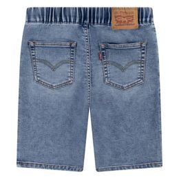 LEVI'S KIDS Jungen Jeansbermudas "LVB SKINNY FIT DOBBY SHORT", blau, Gr. 14, Denim/Jeans, Obermaterial: 68% Baumwolle, 31% Polyester, 1% Elasthan,