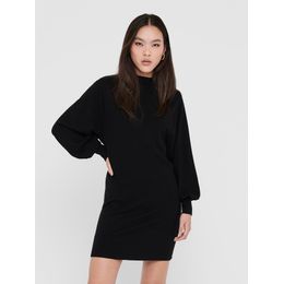 Only Damen Strickkleid "ONLLABELLE LIFE L/S DRESS KNT NOOS", schwarz, Gr. M, unifarben, Feinstrick, Obermaterial: 50% Viskose, 30% Polyester, 20%