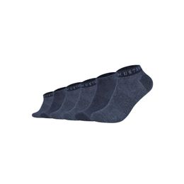 Mustang Herren Sneakersocken "Socken Casual Organic Cotton Sneaker 6-Pack 6er Pack", Gr. 43, blau, Obermaterial: 55% Baumwolle CO. 41% Polyester PES.