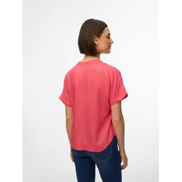 V&eacute;ro Moda VERO MODA Damen Shirtbluse "VMBEAUTY SS TOP GA NOOS", pink, Gr. XL, unifarben, Web, Obermaterial: 100% Viskose, Blusen, Viskose, regular fit