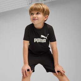 Puma Jungen T-Shirt "ESS NO 1 LOGO TEE PS", schwarz, Gr. 122, bedruckt, Jersey, Obermaterial: 100% Baumwolle, Shirts, Kurzarm, mit