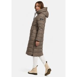 Navahoo Damen Winterjacke "Mondmaedchen", braun, Gr. S, Obermaterial: 100% Polyester. Innenseite: 100% Polyester, Jacken, Extra langer Schnitt mit