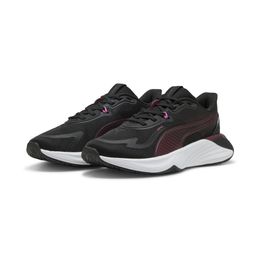 Puma Damen Trainingsschuh "PWR Hybrid Trainingsschuhe Damen", Gr. 37schwarz ruby shimmer pink pixel rot, Obermaterial: Synthetik, Textil; Futter: