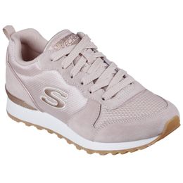 Skechers Damen Sneaker "OG 85 - GOLDN GURL", Gr. 35, rosa, Synthetik, Textil, Veloursleder, Schuhe, Schn&uuml;rschuh, Original-Retro-Jogginschuh mit