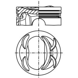 Mahle Kolben 039 PI 00129 000 f&uuml;r PEUGEOT CITRO&Euml;N 1608059980