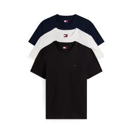 Tommy Jeans Herren T-Shirt "TJM EXTRA SLIM 3 PACK", schwarz, Gr. XXXL, Single Jersey, Obermaterial: 100% Baumwolle, Shirts, Mit Rundhalsausschnitt