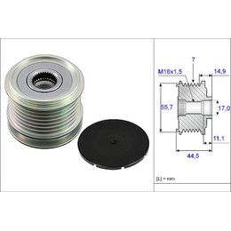 INA Generatorfreilauf 535 0042 10 f&uuml;r MERCEDES-BENZ 0121540602 2711550016 2711550115